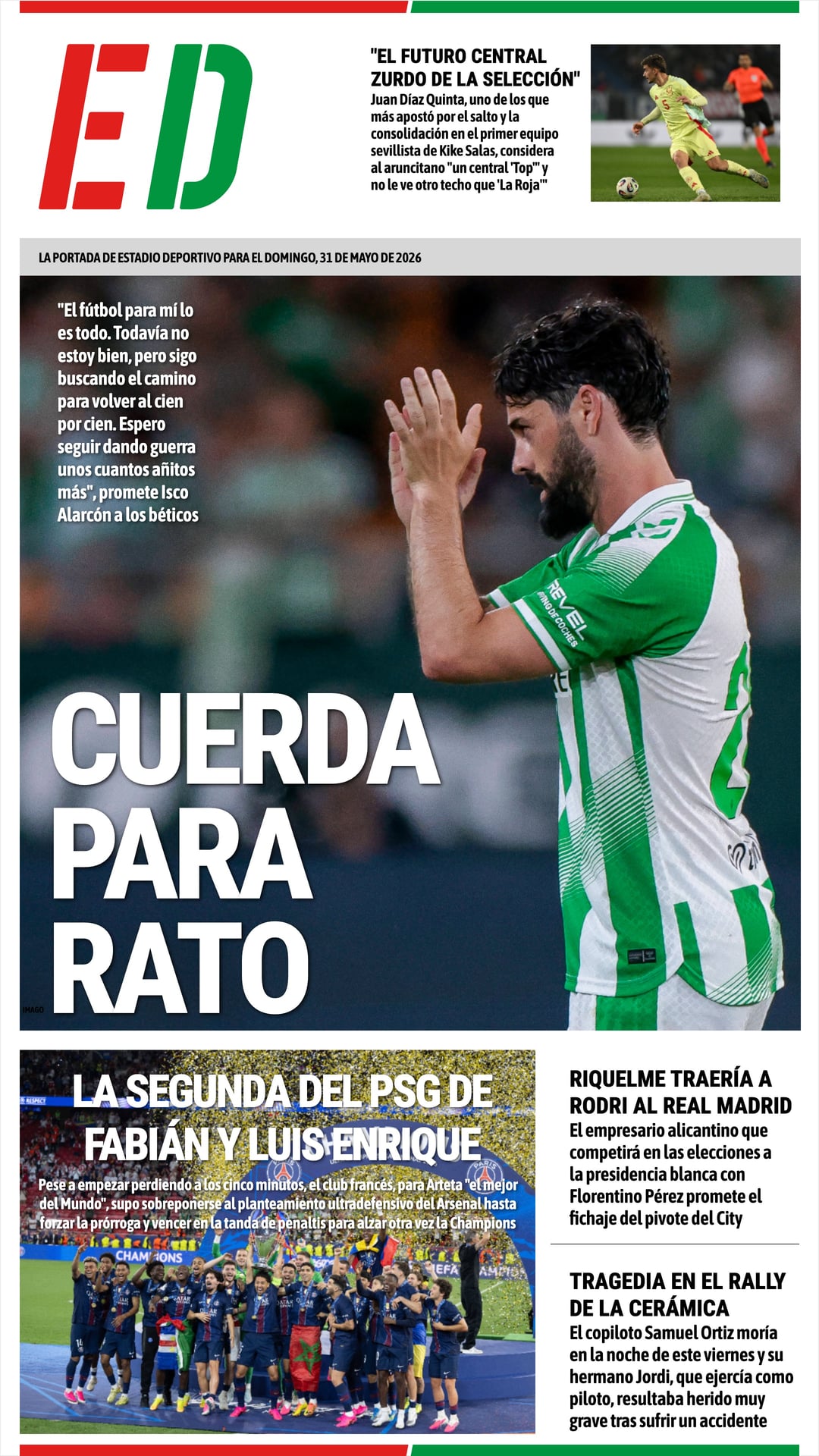 Portadas Estadio Deportivo - Últimas noticias