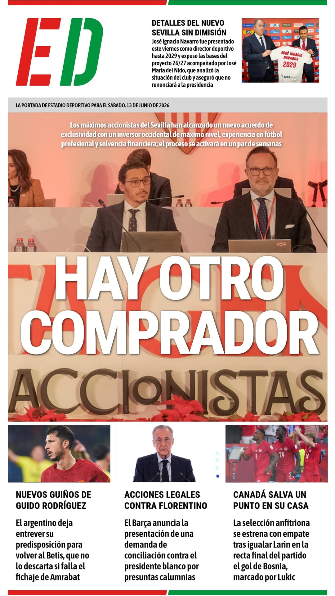 Portadas Estadio Deportivo - Últimas noticias